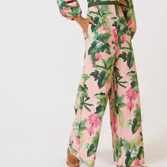 FARM Rio | Pants & Jumpsuits | Farm Rio X Anthropologie M Nwt Deepv ...